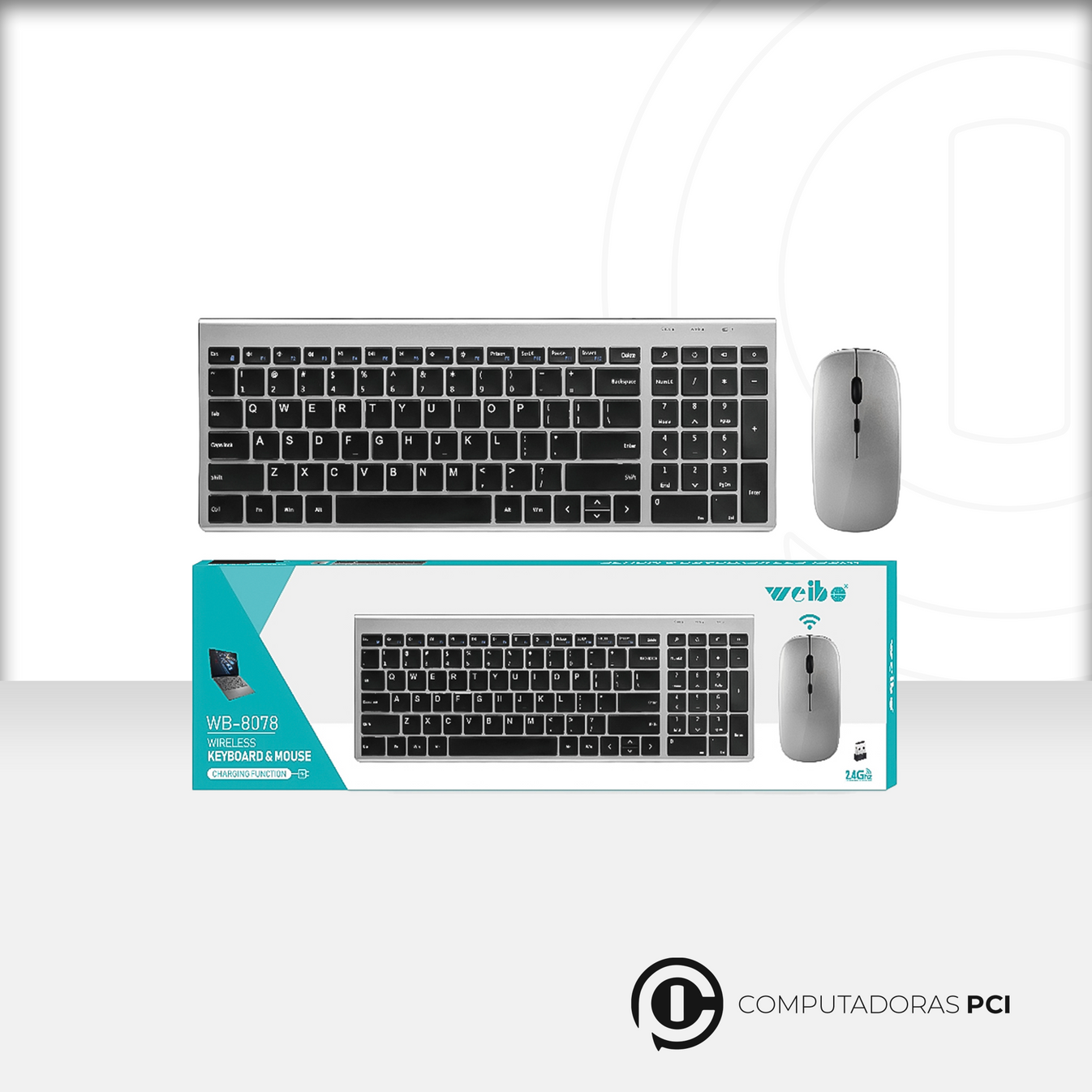 WEIBO - Teclado y mouse WB-8078 – Computadoras PCI Guatemala